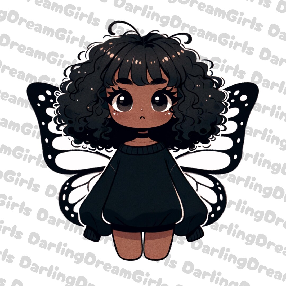Cute Butterfly Girl PNG, Design, Instant Download, Digital Design - Etsy