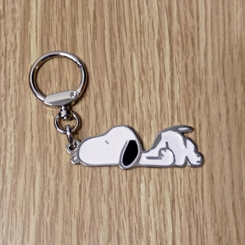Metal Keychain Hanging Metal Colour Enamel High Quality Dog White. Gift ...