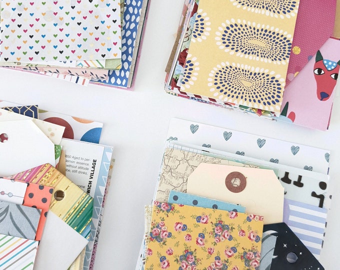 Mixed Scrap Paper Pack: 50+ Sheets for Junk Journals & Cardmaking - Etsy