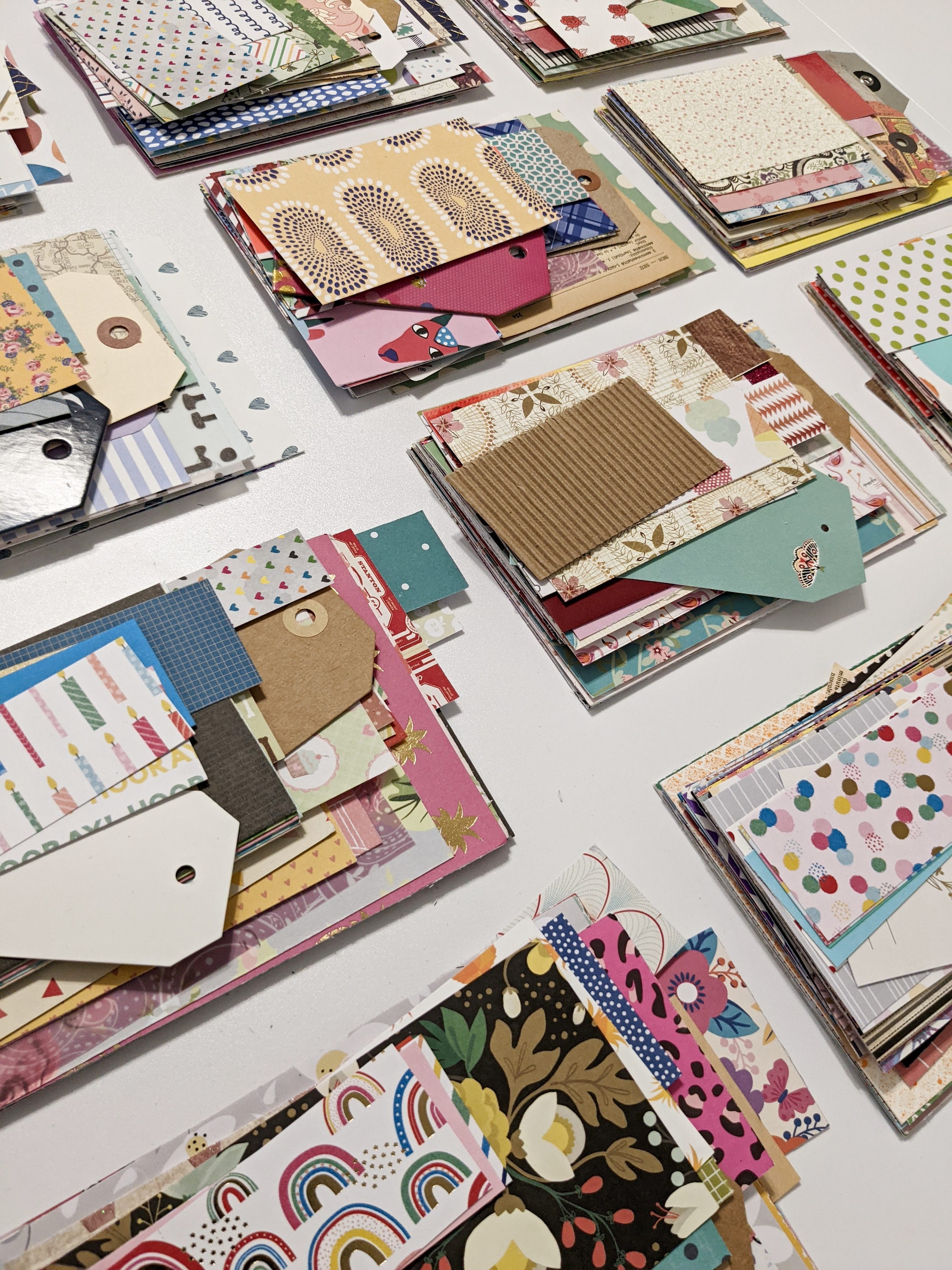 Mixed Scrap Paper Pack: 50+ Sheets for Junk Journals & Cardmaking - Etsy