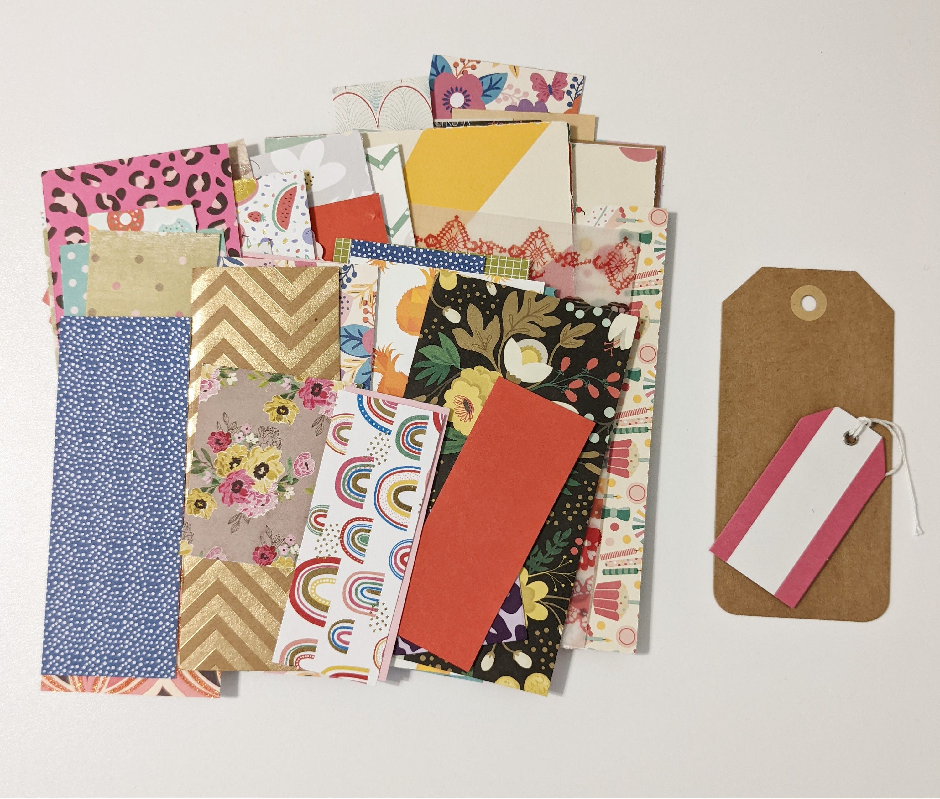 Mixed Scrap Paper Pack: 50+ Sheets for Junk Journals & Cardmaking - Etsy