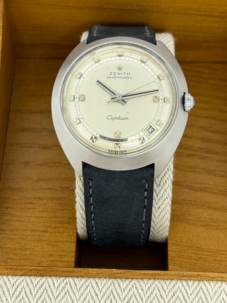 Vintage Zenith Captain Automatic Men Wristwatch - Etsy