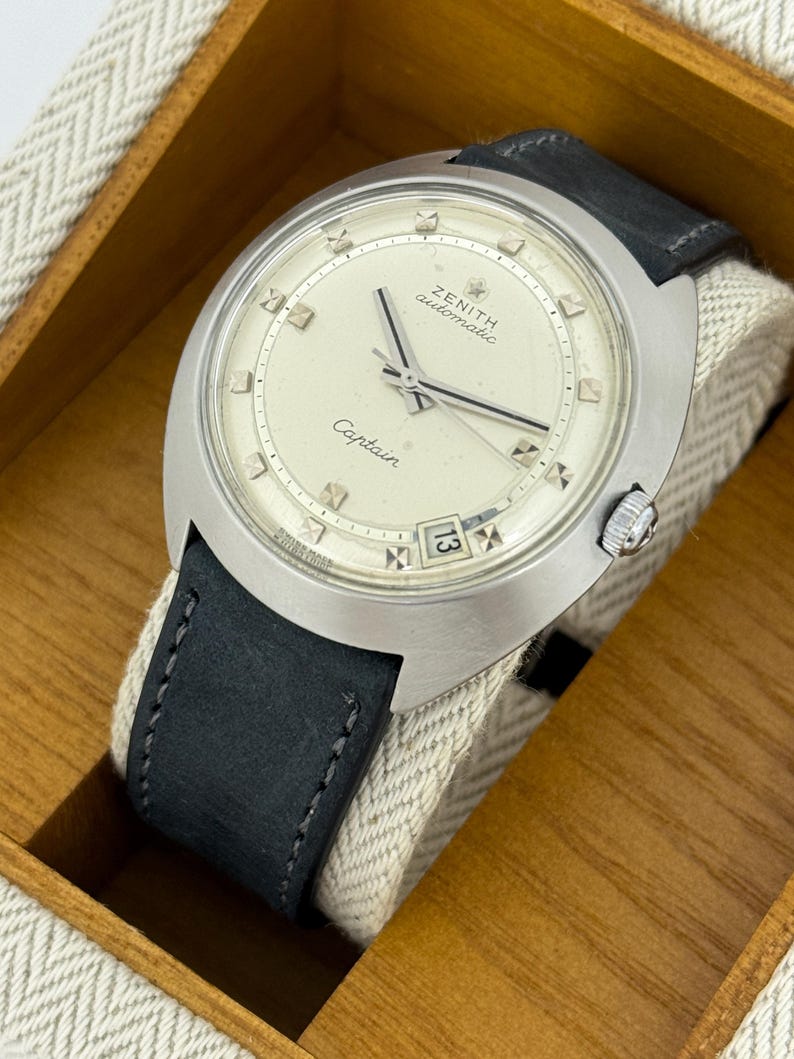 Vintage Zenith Captain Automatic Men Wristwatch - Etsy