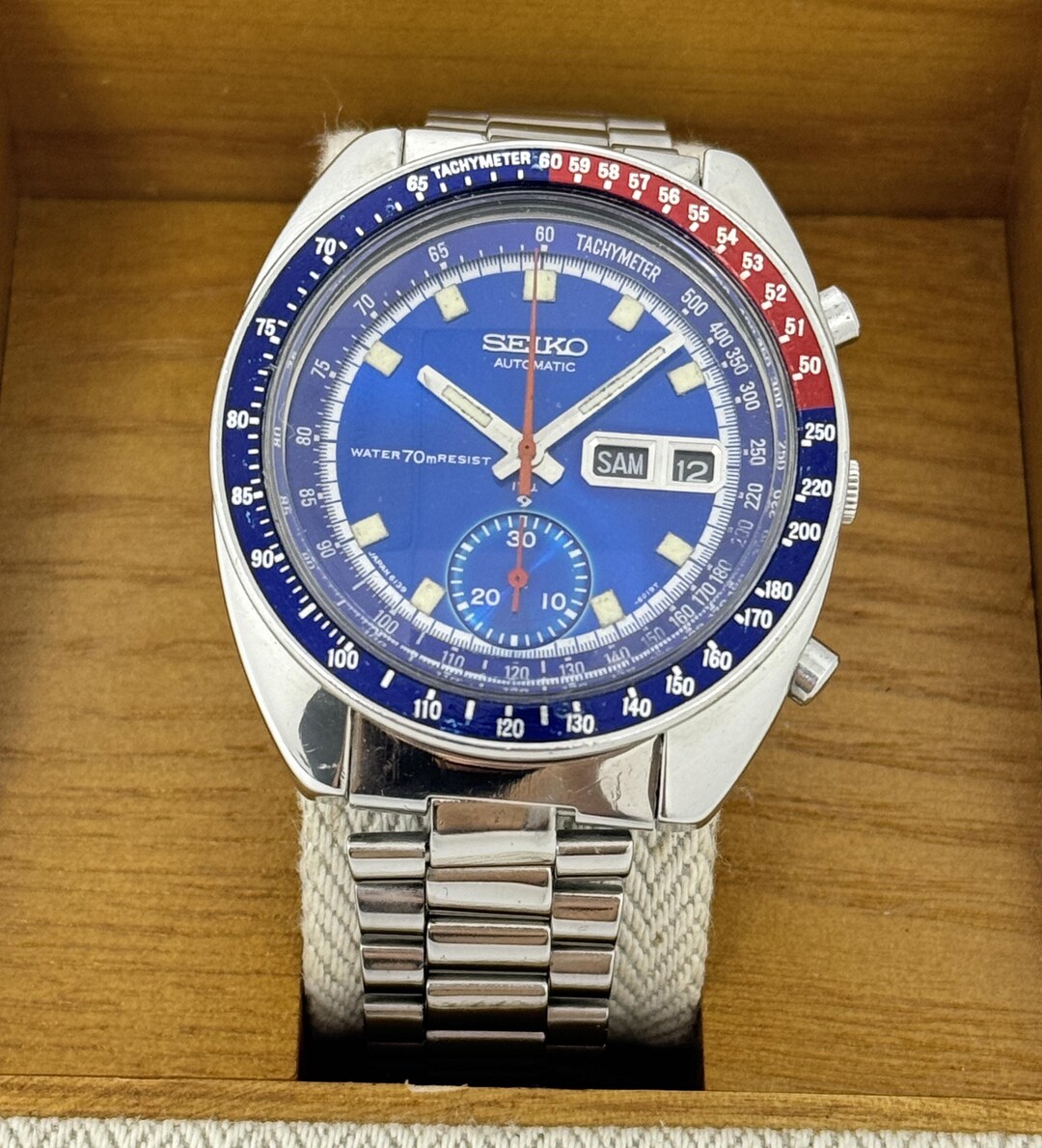 Vintage Seiko Pogue Chronograph Automatic Men Wristwatch - Etsy