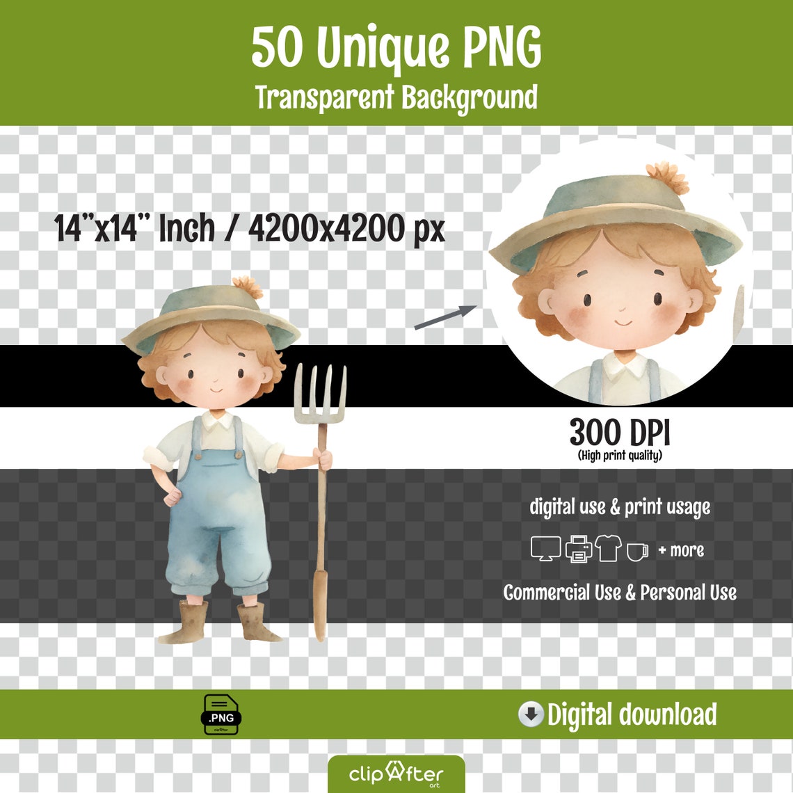 Cute Farm Life Clipart Collection | Adorable Farm I Llustrations ...