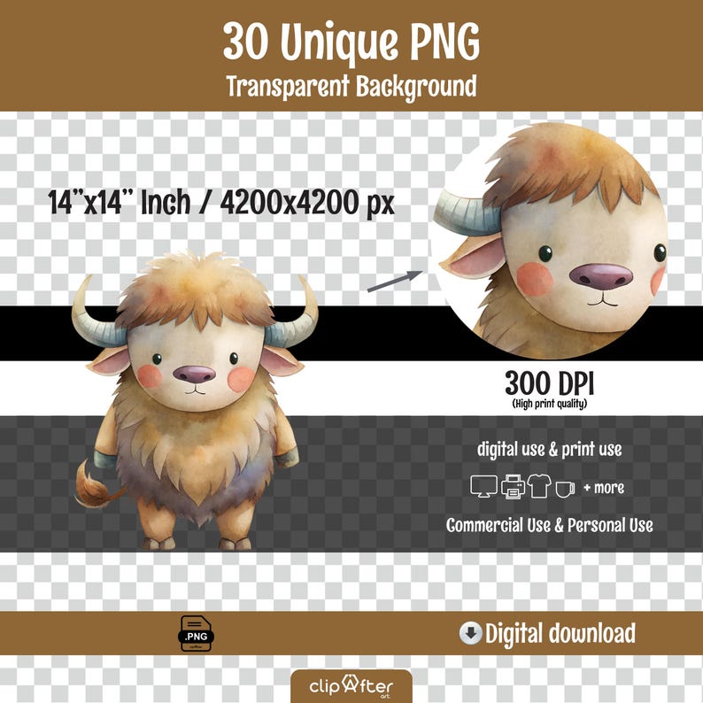 30 Cute North American Animals Clipart Collection | Wildlife ...