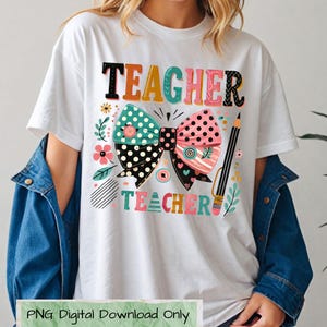 Coquette Teacher Png, Back to School Png, Teacher Appreciation Png ...