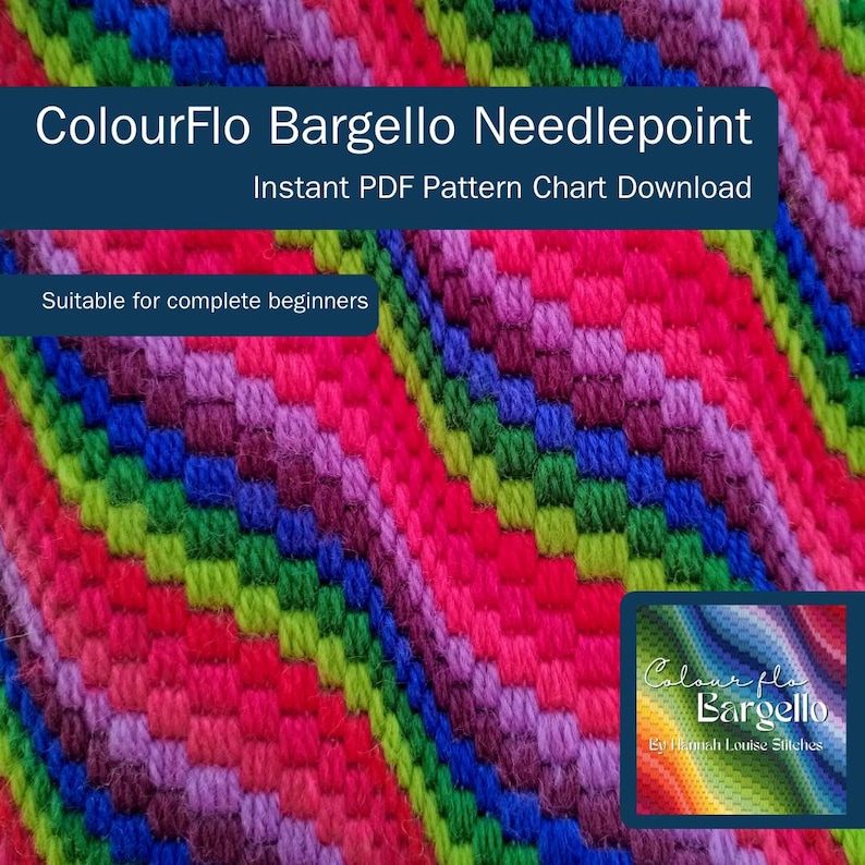 Colourflo Bargello Needlepoint PDF Instant Pattern Download | Counted ...