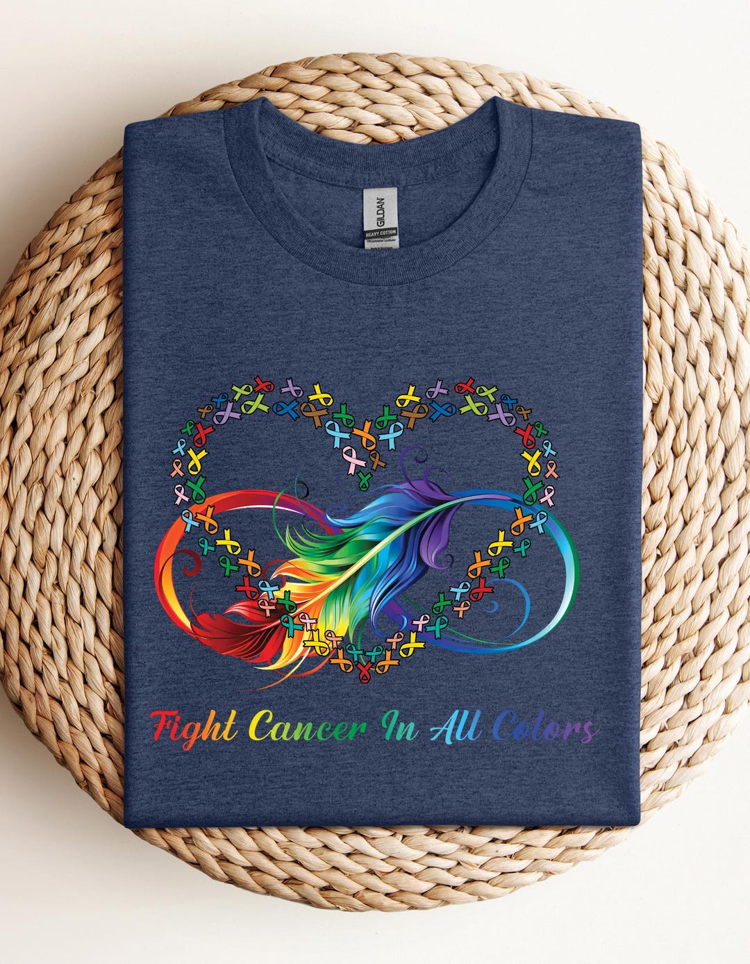 Fight Cancer in All Colors T-shirt, Fight Cancer Shirt - Etsy