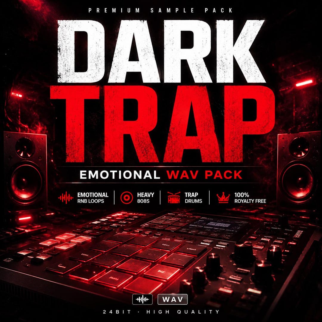 Dark Trap Sample Pack WAV Emotional Rnb Loops 808 Drum Sounds - Etsy UK
