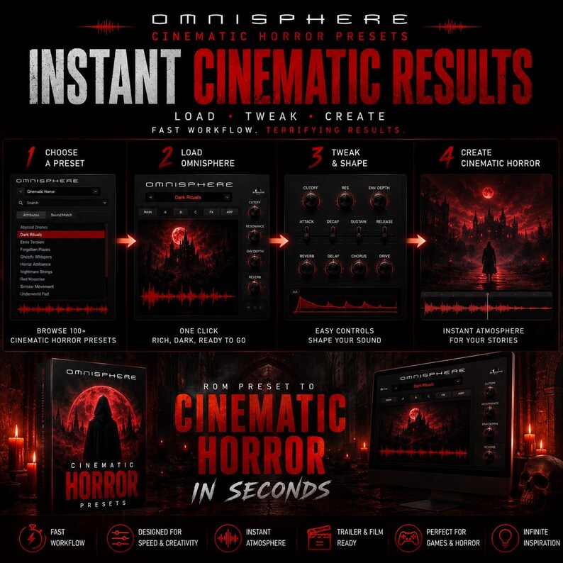 Omnisphere Cinematic Horror Presets Dark Thriller Soundbank Ambient ...
