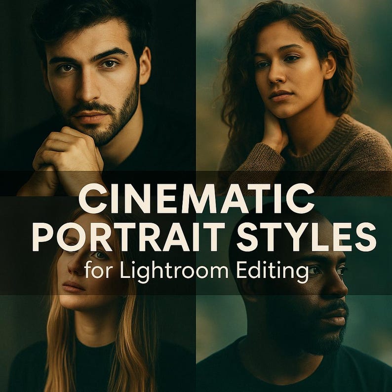 Cinematic Portrait Styles for Lightroom Editing - Etsy