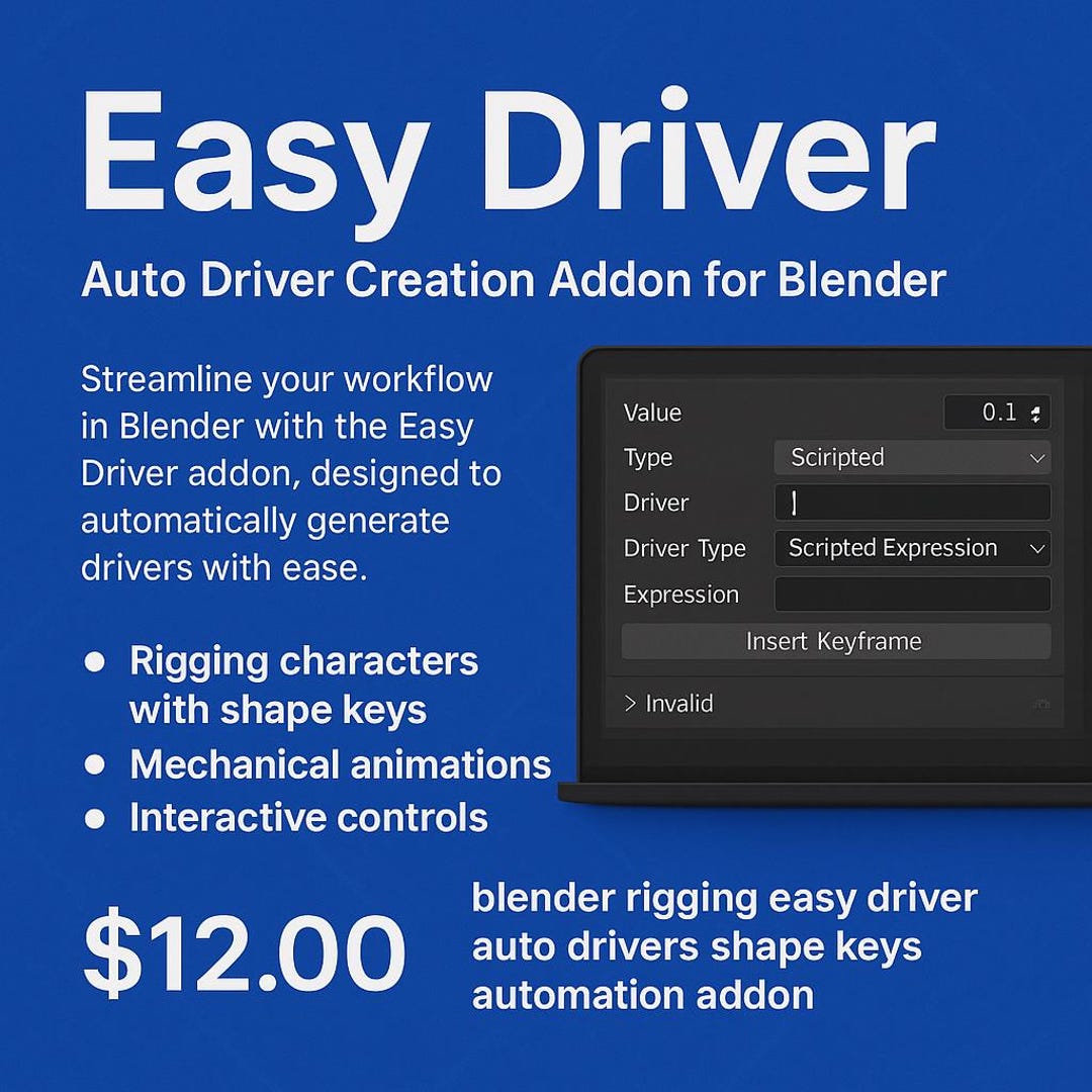 Auto-driver Automation Addon for Blender | Rigging & Animation Tool ...