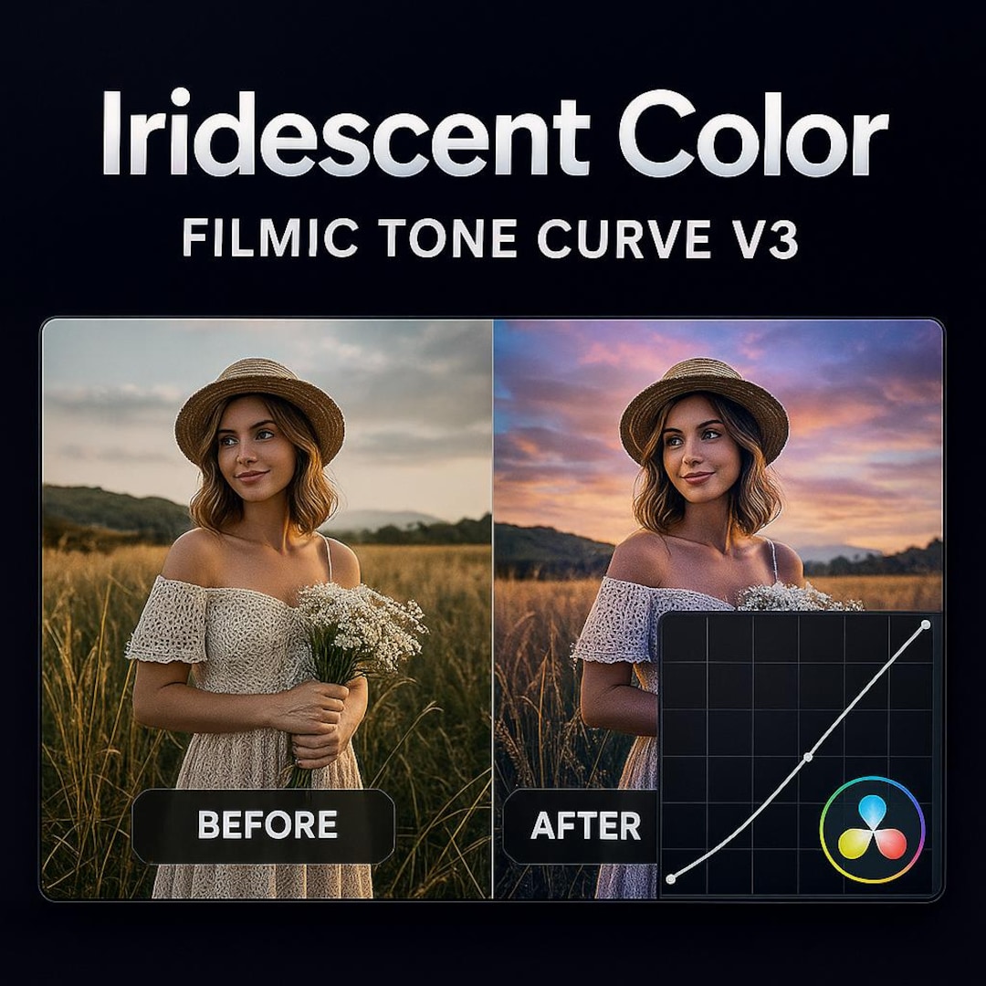 Iridescent Color – Filmic Tone Curve V3 | Cinematic DCTL for Davinci ...