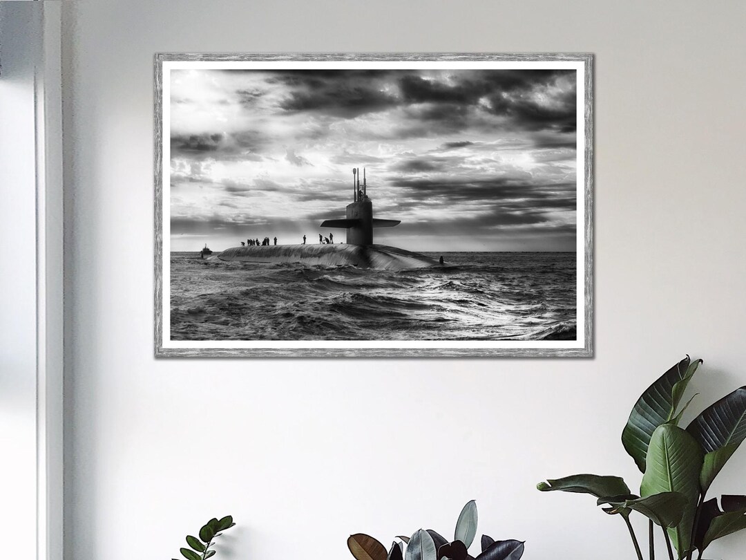 Military Submarine Digital Art Print File, Navy Marine Printable Art ...