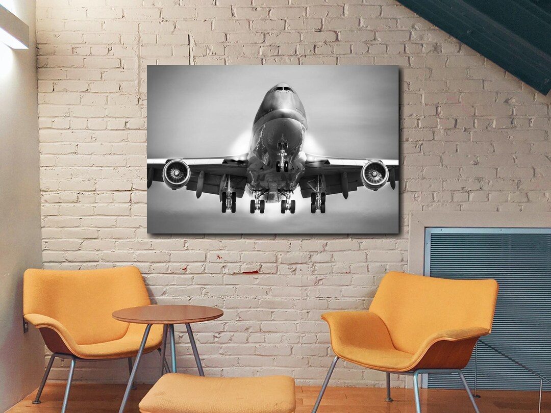 Airplane Art - Boeing 747 Picture - Queen of the Skies Painting - Huge ...