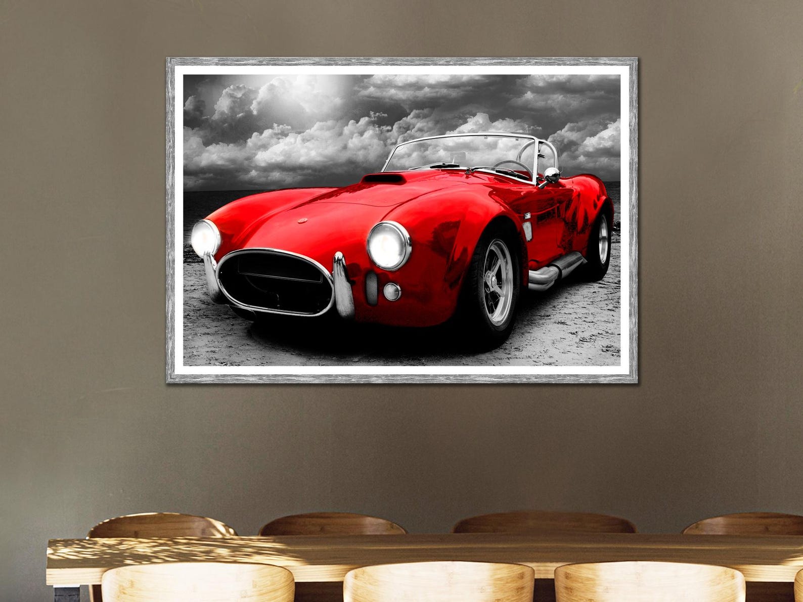 AC Cobra Vintage Car Digital Art Print File, Shelby Cobra Printable Art ...