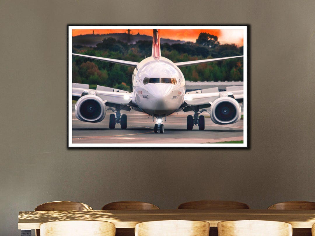 Boeing-737 Digital Art Print File, Airplane Digital Printable Art ...