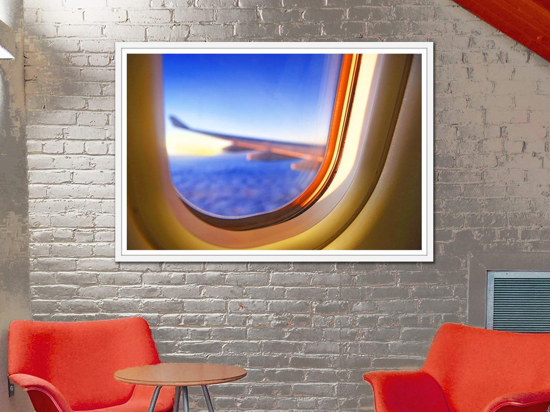 Airplane Window Digital Art Print File, Flight View Printable Art ...