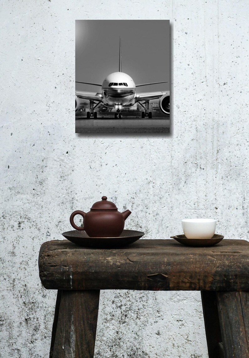 Boeing 777 Airplane Digital Art Print File, Aviation Plane Printable ...