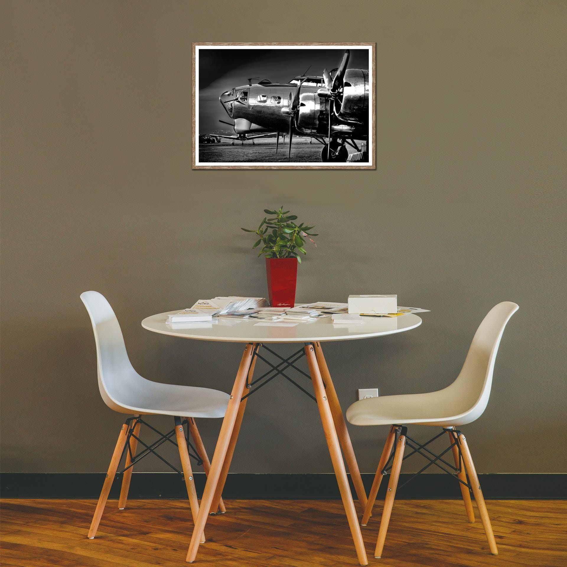 B-17 Airplane Digital Art Print File, Flying Fortress Printable Art ...