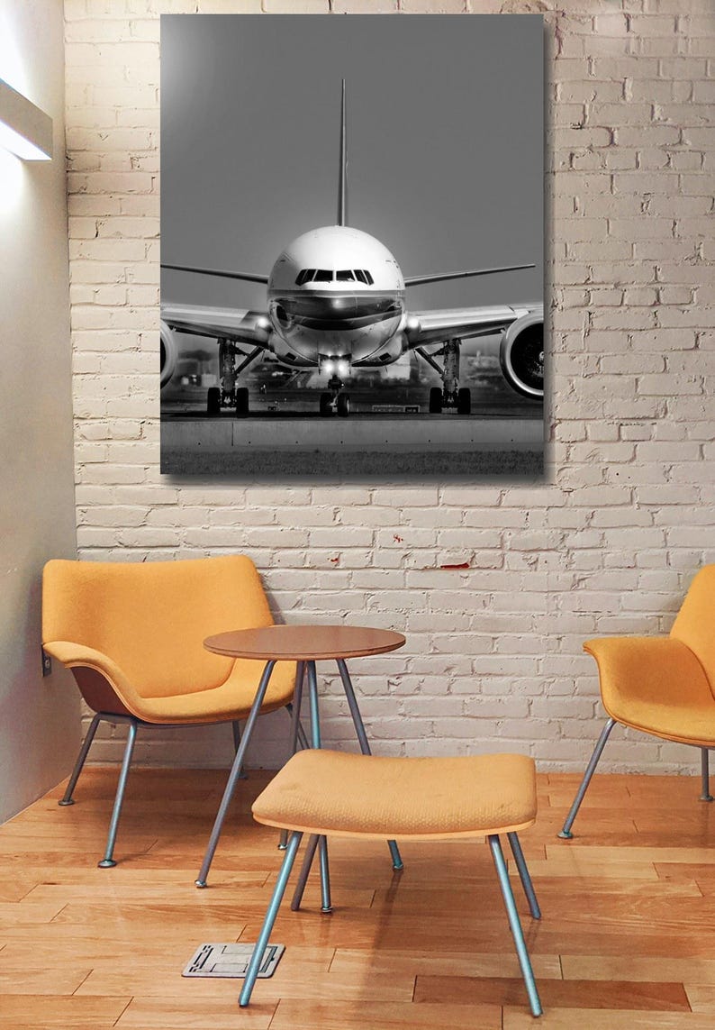 Boeing 777 Airplane Digital Art Print File, Aviation Plane Printable ...