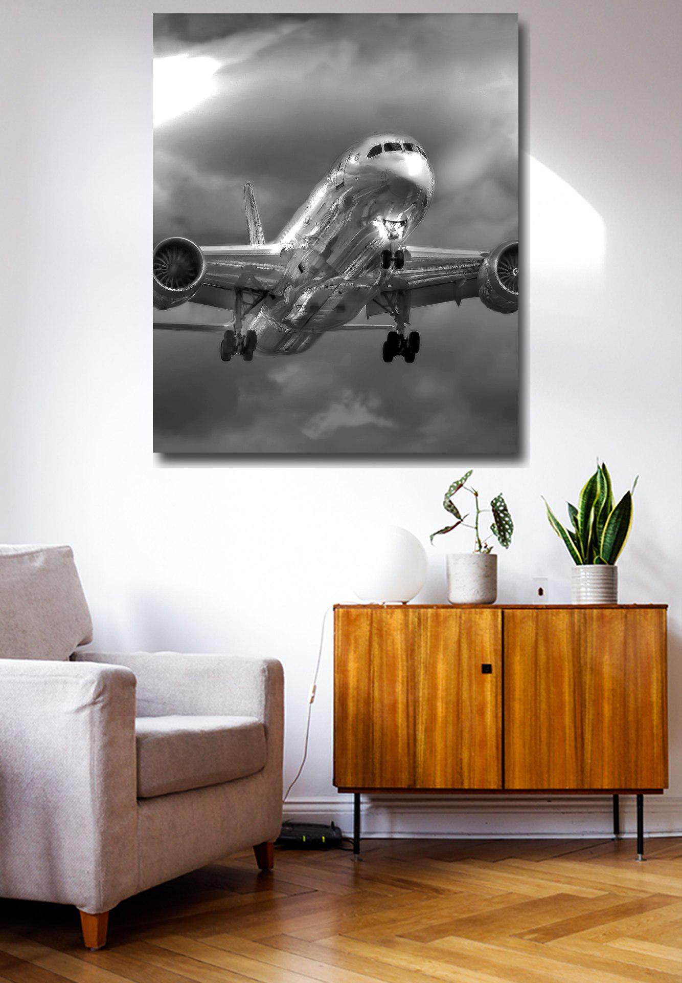 Boeing 787 Dreamliner Digital Art Print File, Aviation Airplane ...