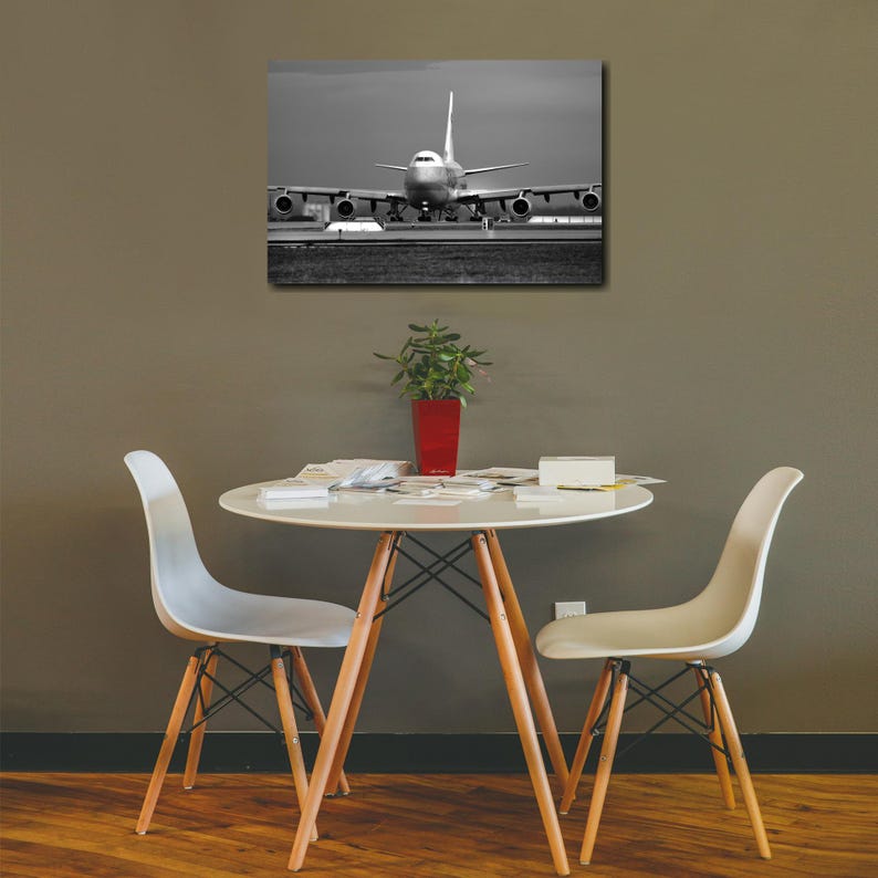1-piece Jumbo Aircraft Boeing-747 Plane Wall Art Jet Plane Wall ...