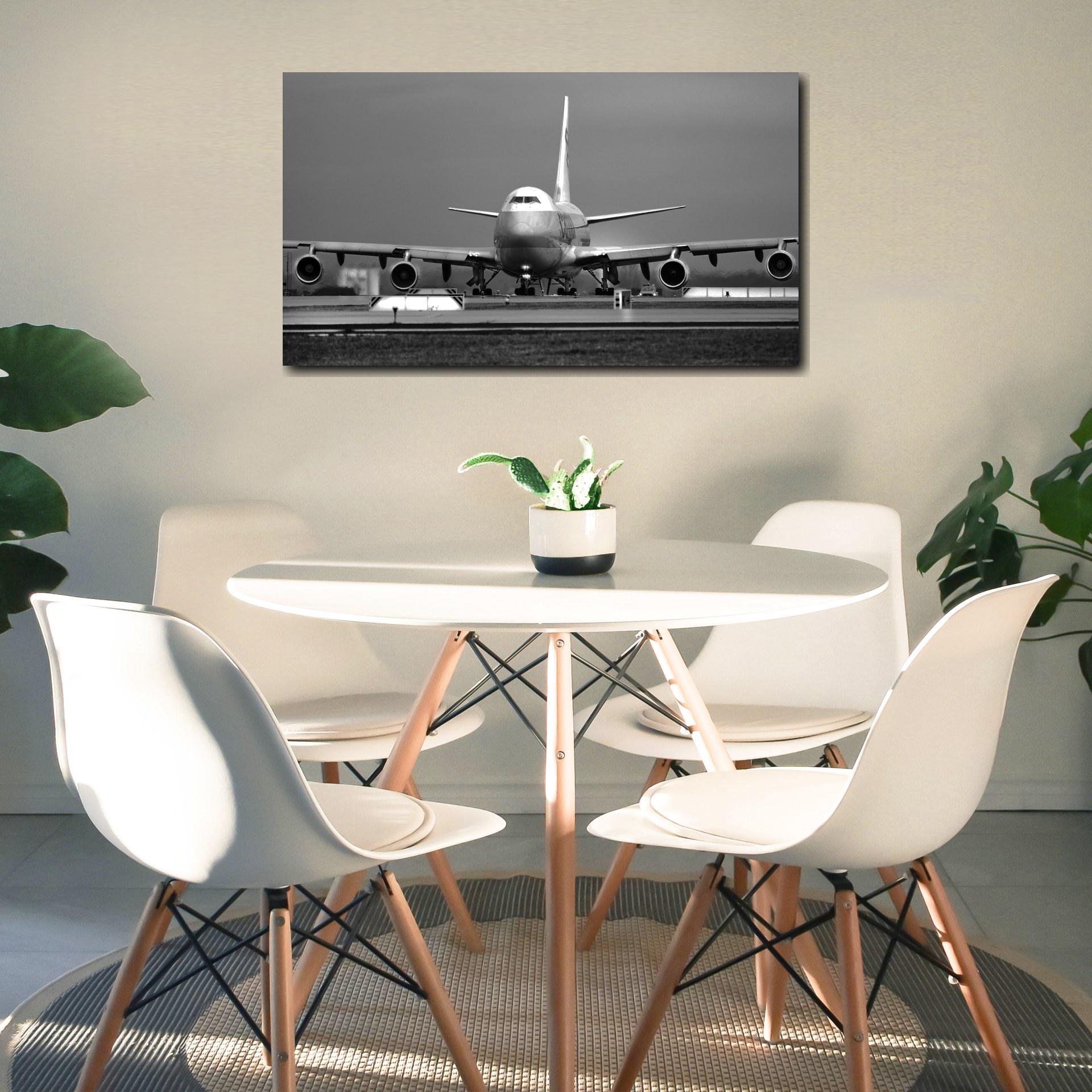 1-piece Jumbo Aircraft Boeing-747 Plane Wall Art - Jet Plane Wall ...