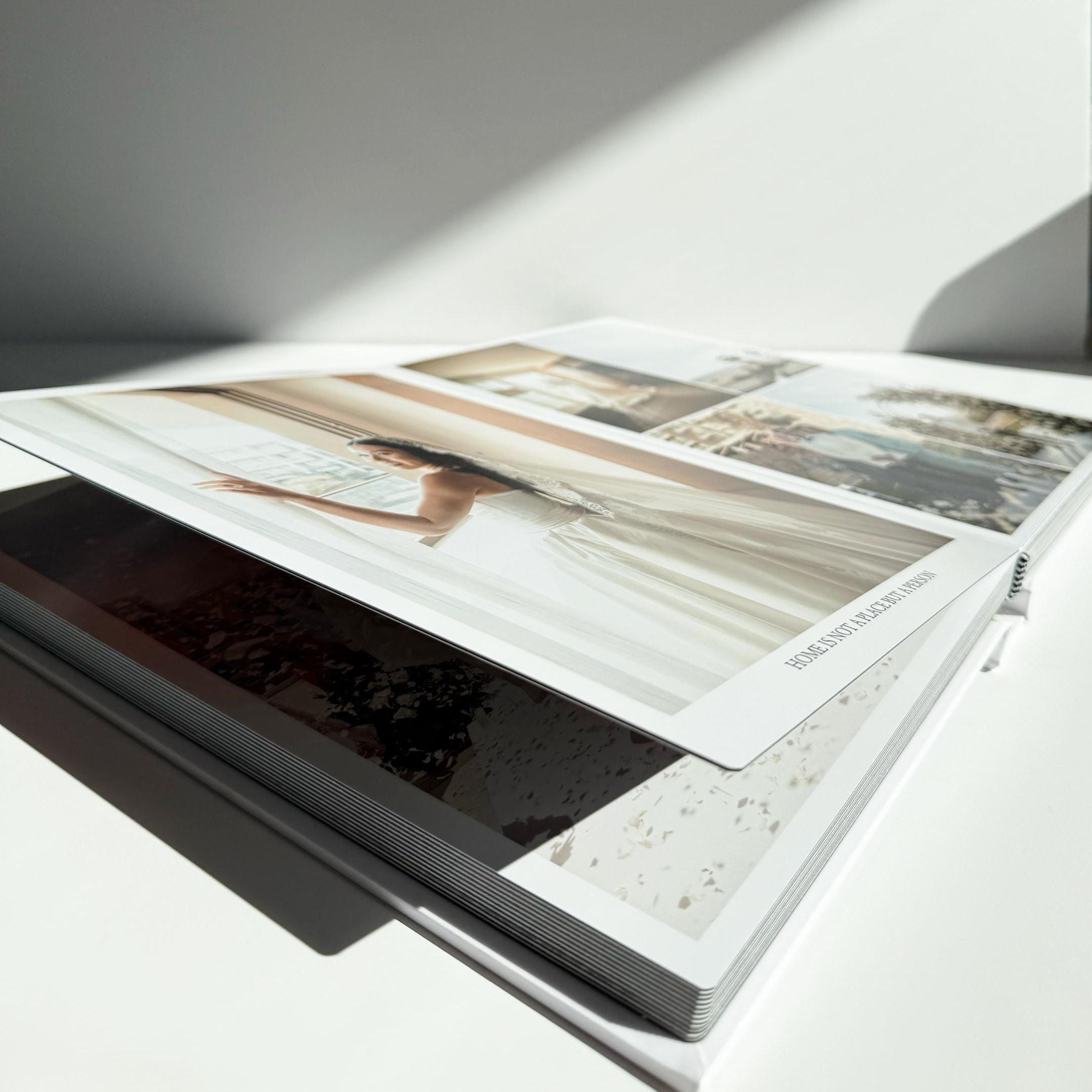 Luxury Hardcover Wedding Photo Album: Thick Page Personalized Keepsake ...
