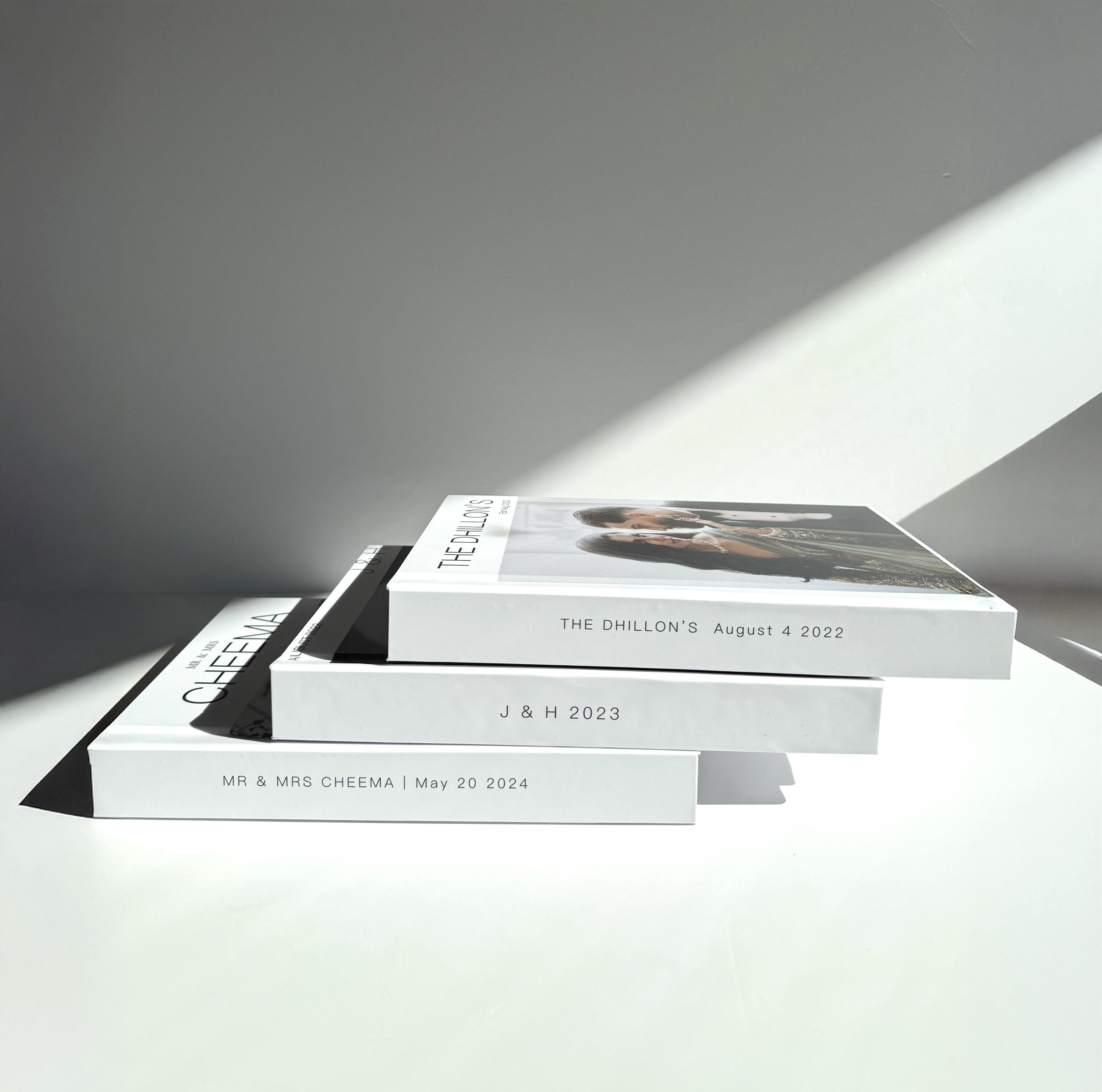 Luxury Hardcover Wedding Photo Album: Thick Page Personalized Keepsake ...