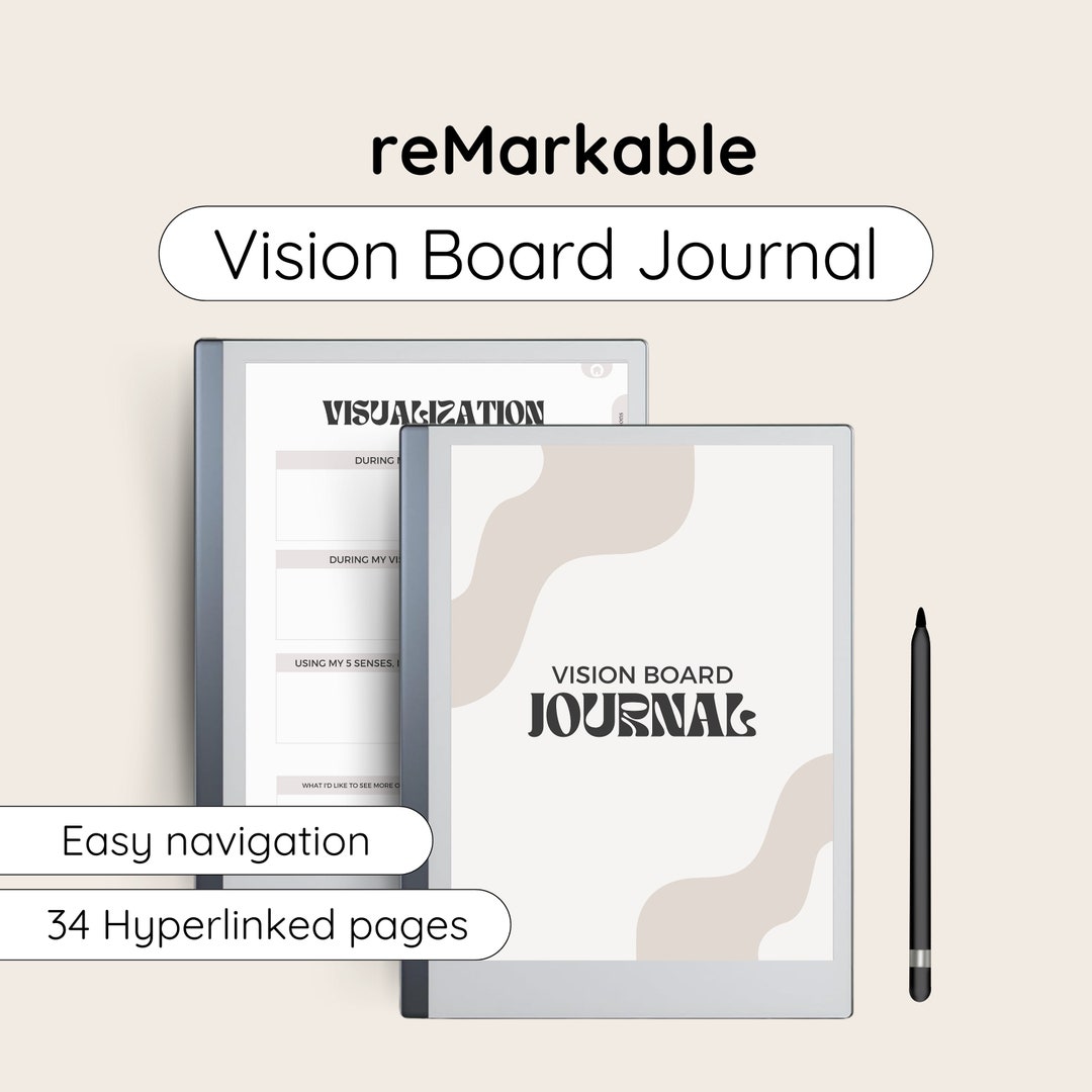 Remarkable 2 Vision Board Journal, Remarkable 2 Templates, Remarkable ...