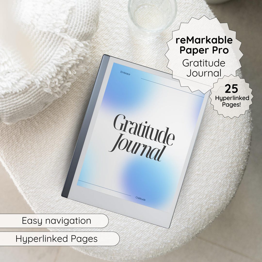 Remarkable Paper Pro Gratitude Journal, Remarkable Paper Pro Templates ...