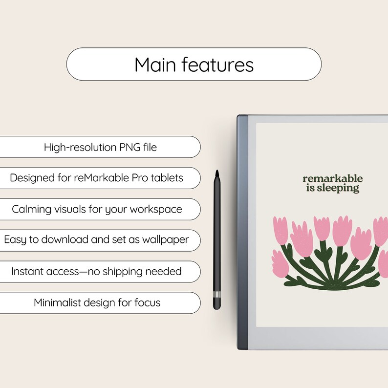 Sleep Screen for Remarkable Pro, Remarkable Paper Pro, Remarkable ...