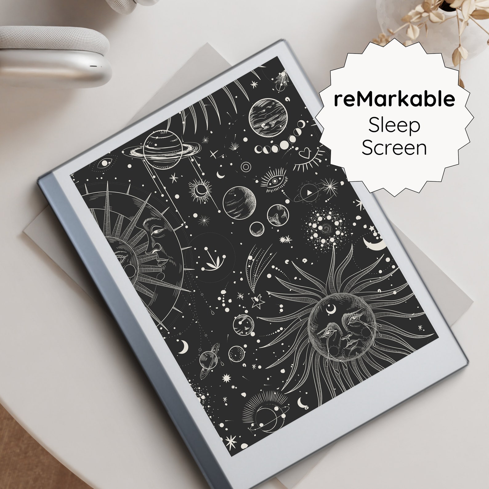 Remarkable Sleep Screen Template, Remarkable Notebook Template Screen ...