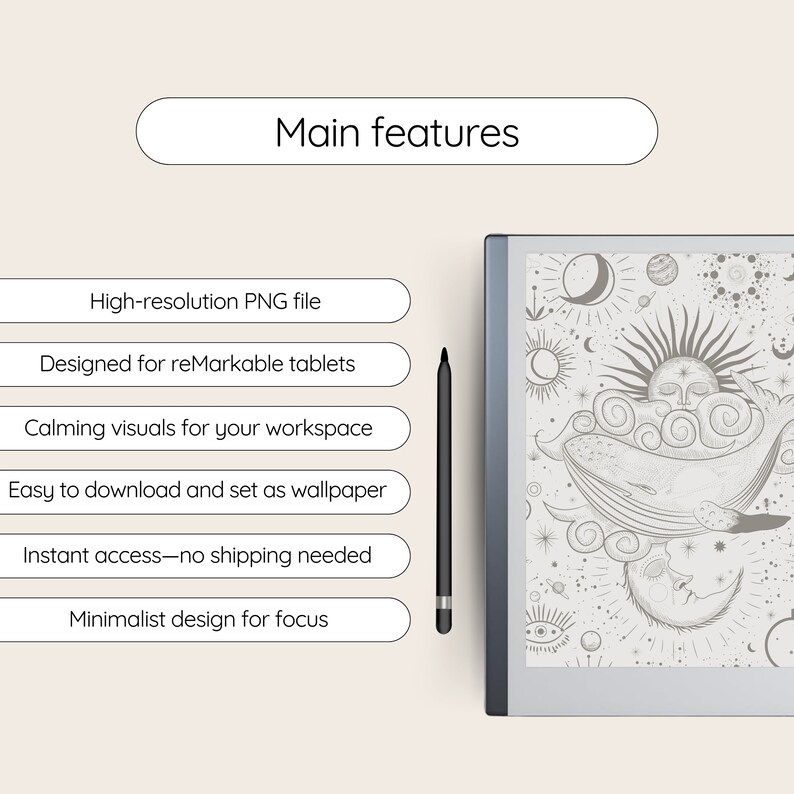 Remarkable Sleep Screen Template, Remarkable Notebook Template Screen ...