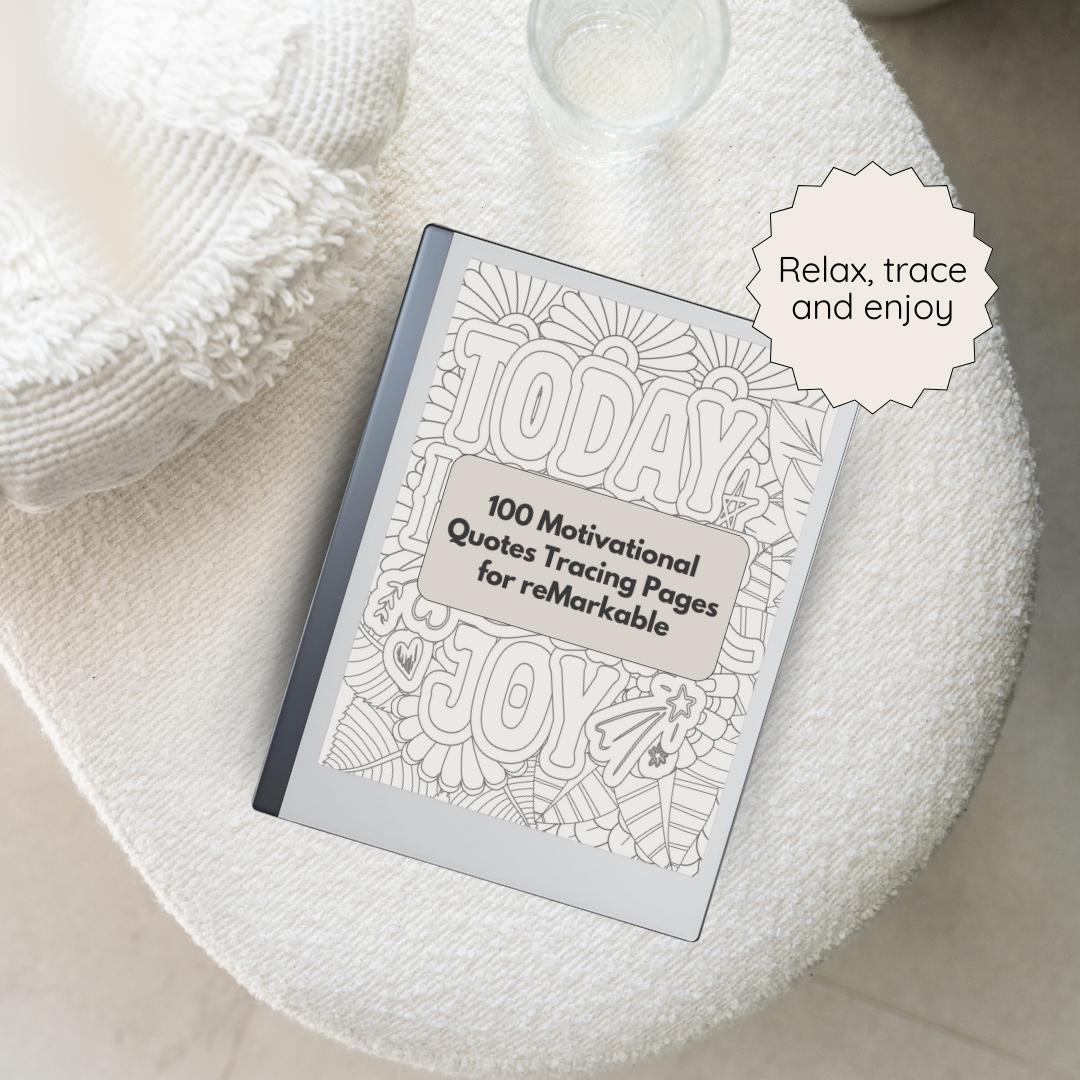 Motivational Quotes Tracing Pages for Remarkable, 100 Tracing Templates ...