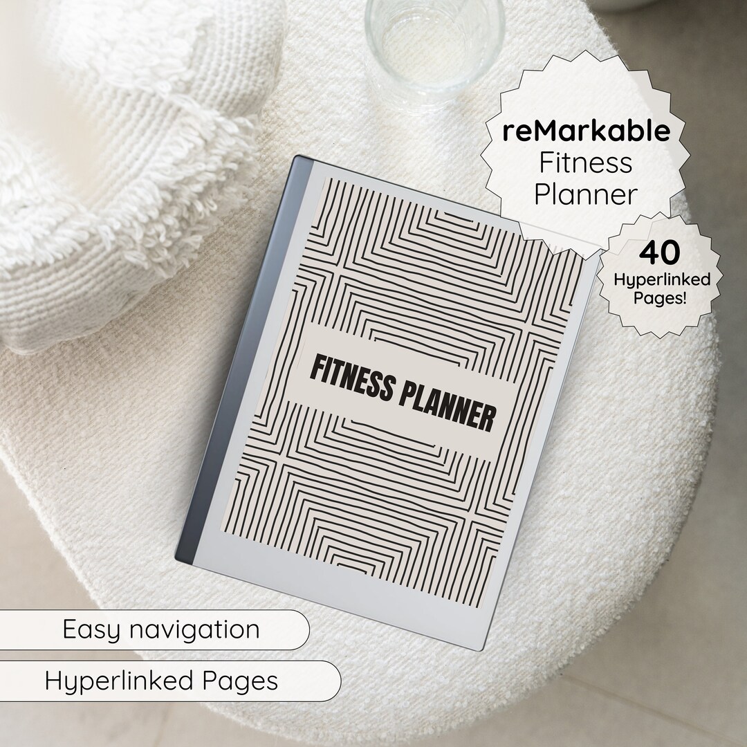Remarkable 2 Fitness Planner, Remarkable 2 Templates, Remarkable ...