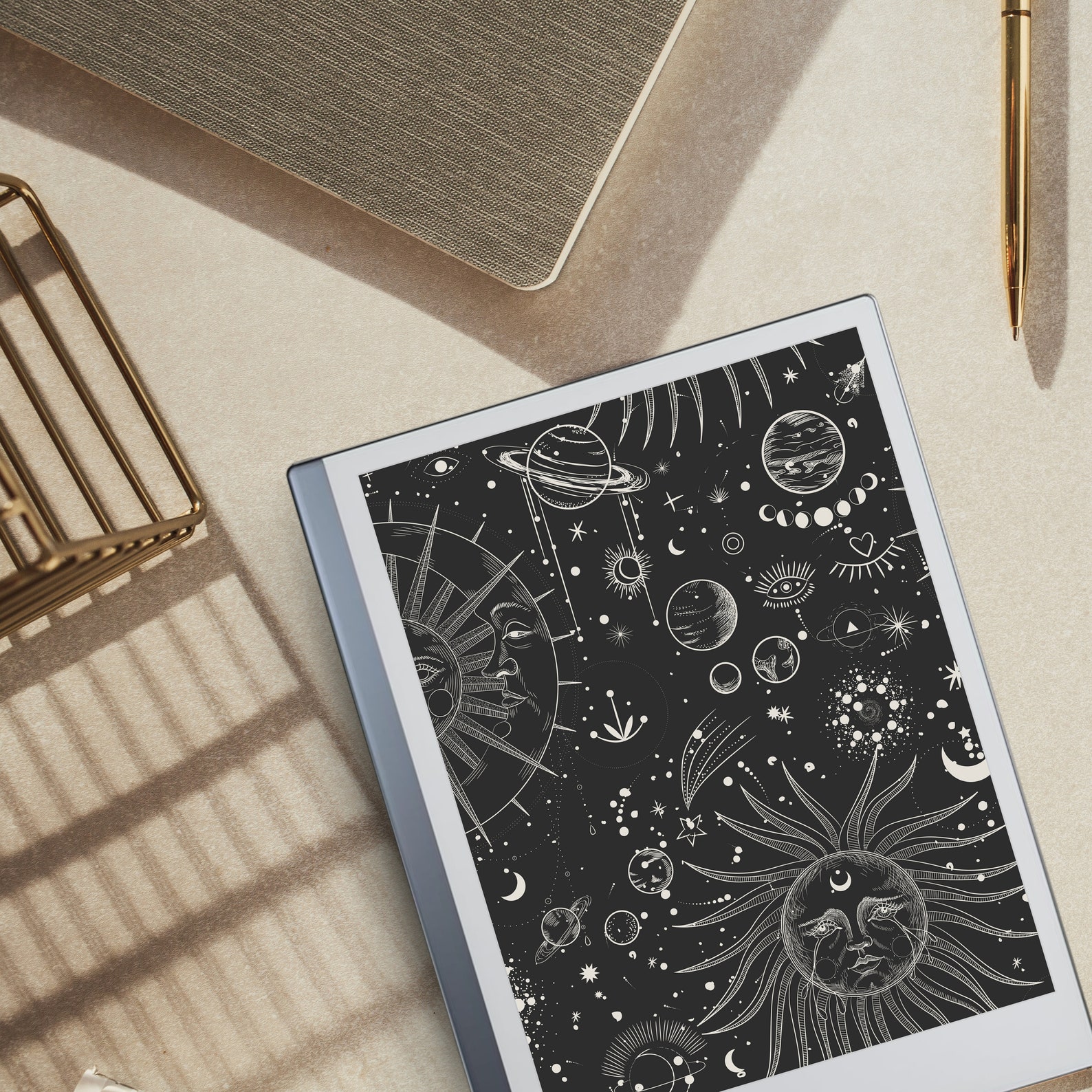 Remarkable Sleep Screen Template, Remarkable Notebook Template Screen ...