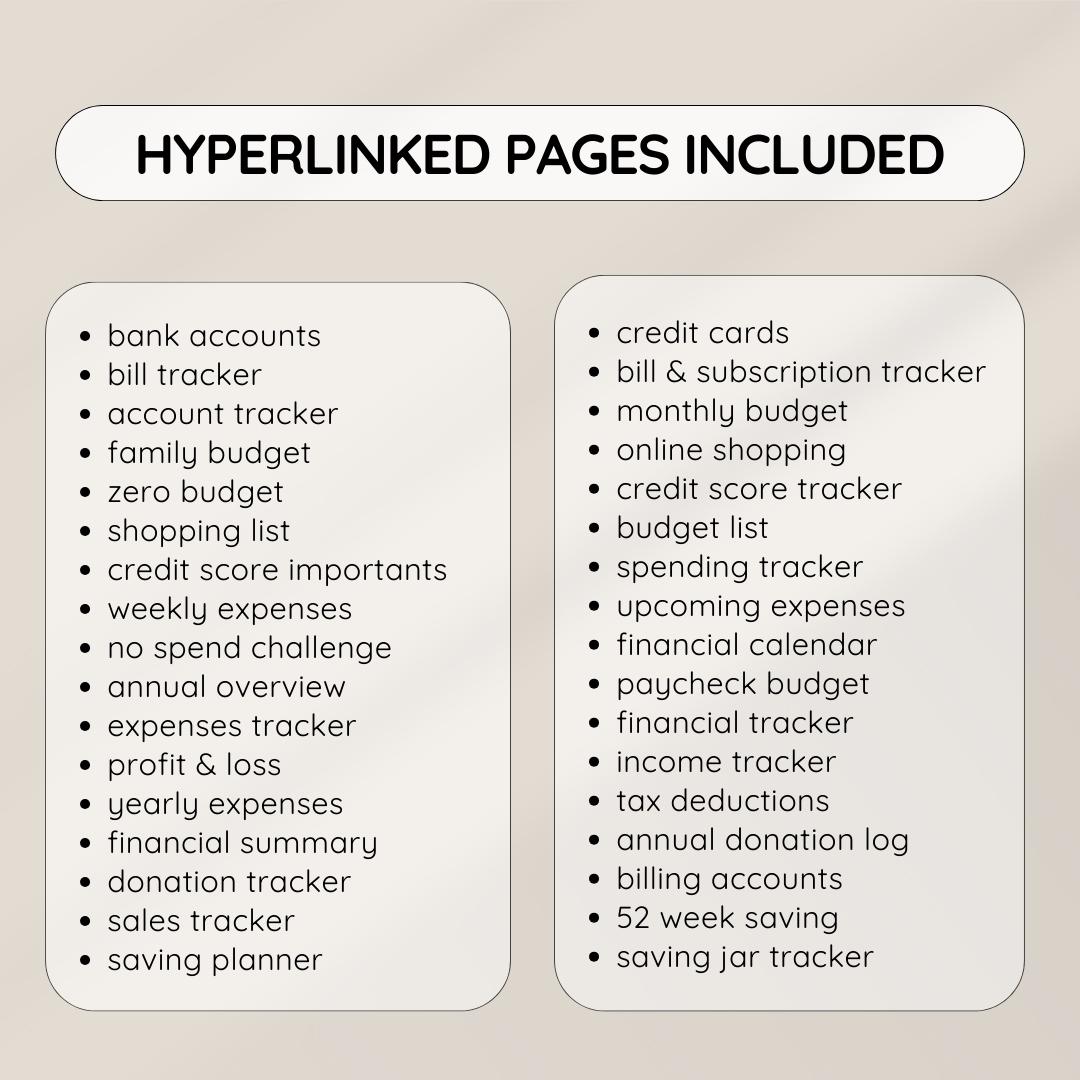 Budget Planner for Remarkable, Templates for Remarkable 2, Digital ...