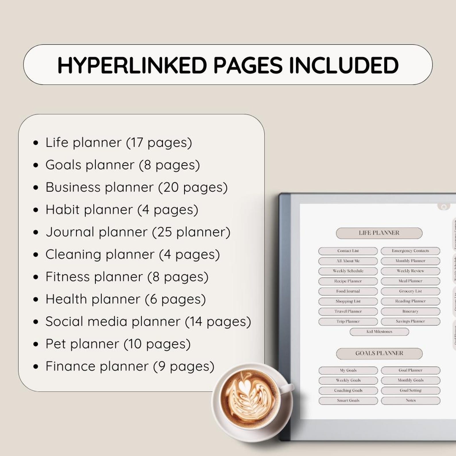 Remarkable Paper Pro ADHD Planner, Remarkable Paper Pro Templates ...