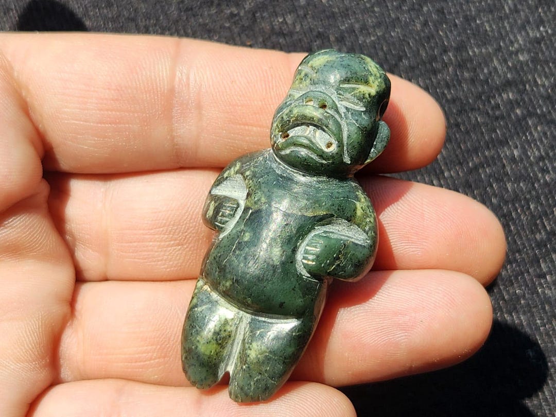 Pre Columbian Olmec Jade Baby Face Figure Collar Pendant - Etsy