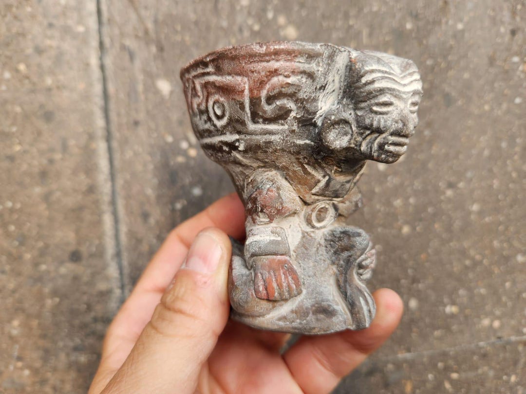 Pre Columbian Style Aztec Maya God Copal Censer - Made in Mexico - Etsy
