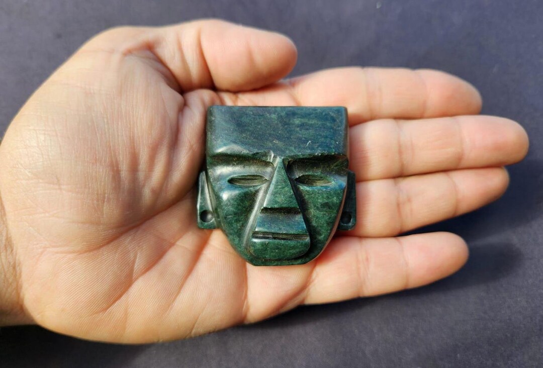 Pre Columbian Olmec Jade Figure Collar Pendant - From Mexico - Etsy