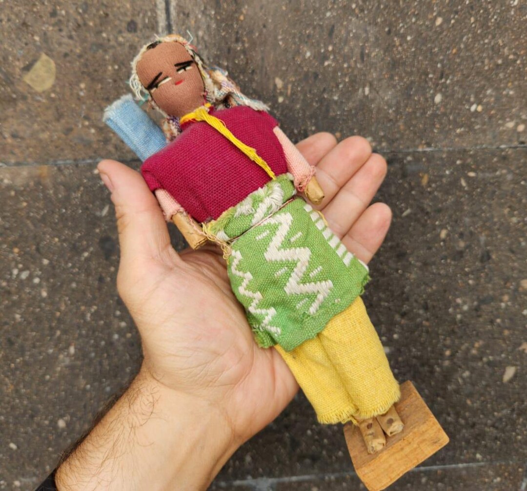 Vintage Maya Figure Wood & Paper Toy Doll From Chiapas Mexico - Ca ...