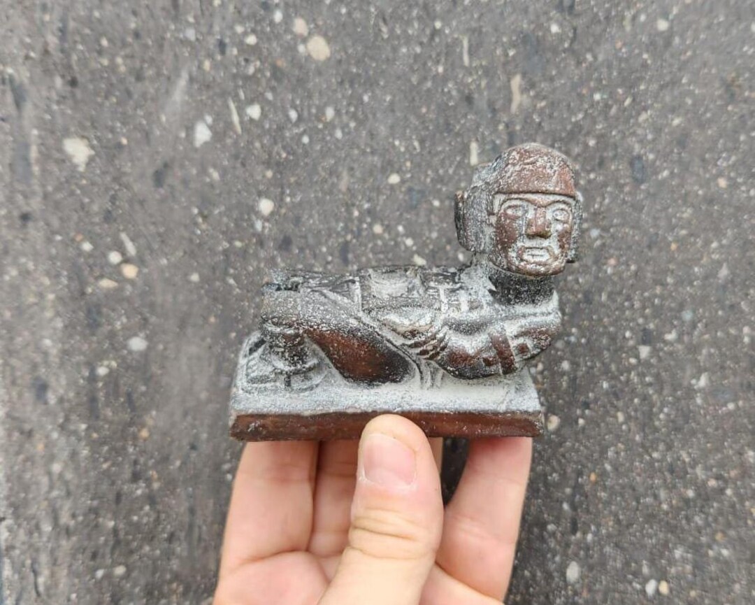 Pre Columbian Maya Aztec CHAC MOOL Clay Figure From Mexico Toltec ...