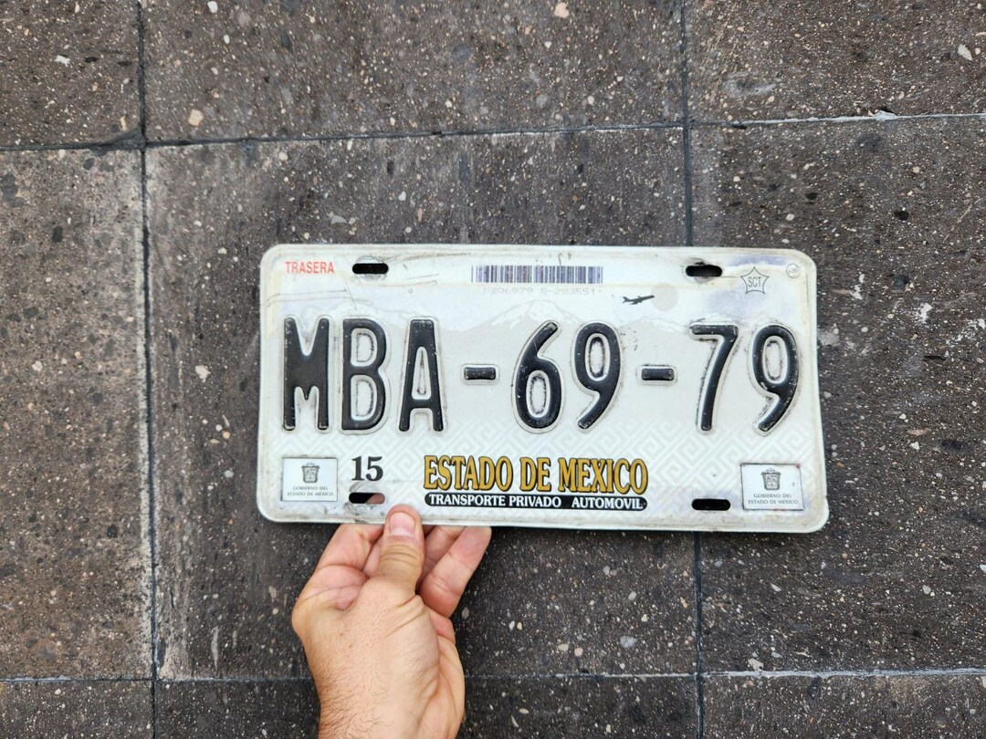 2006 - 2008 Mexican License Plate - Estado De Mexico / EDOMEX - Etsy