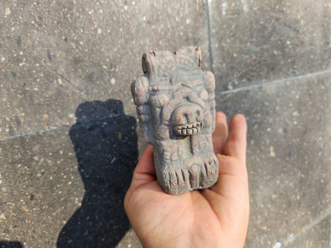 Pre Columbian Aztec Rain God TLALOC Clay Figure From Mexico - Etsy