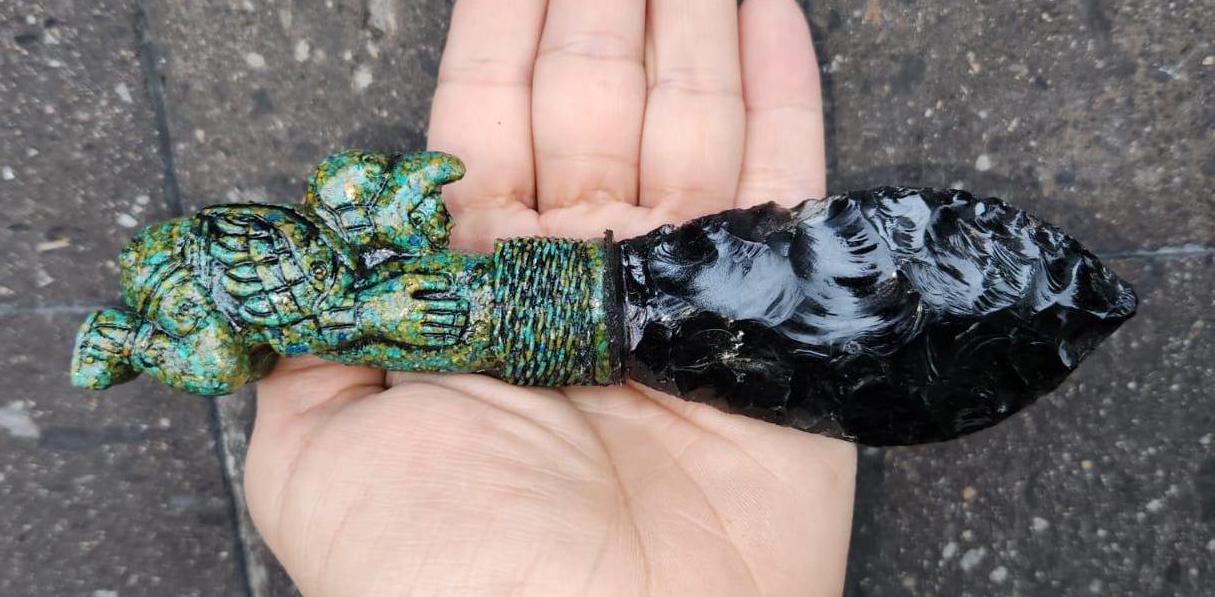 Aztec Maya Style Obsidian Sacrifice Blade Knife Mexico Made - Etsy