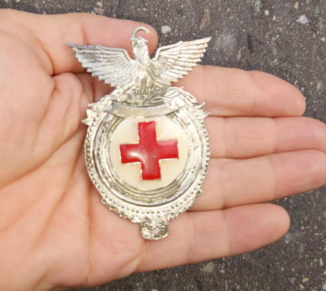 Mexico Army Coat of Arms Eagle RED CROSS Badge - Mexican Uniform ...